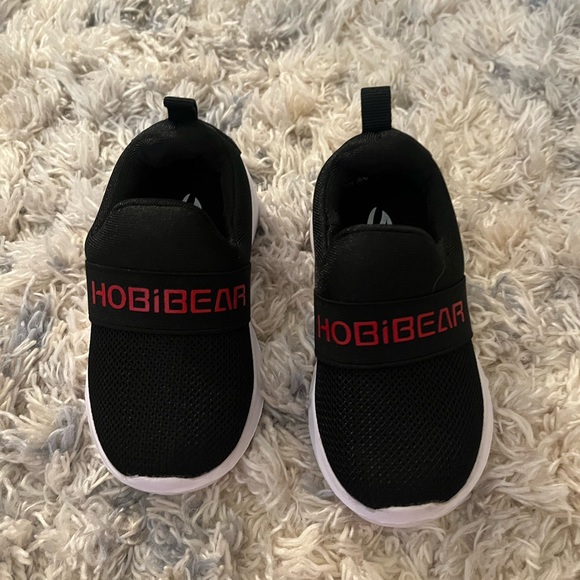 Shoes | Black Sneakers With Red Writing And White Trim | Poshmark
